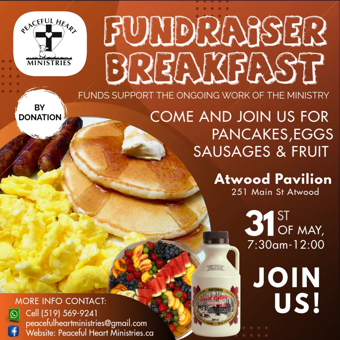 Fundraiser Breakfast May 31 2025 - Peaceful Heart Ministries